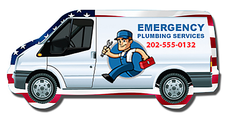 4.75x2.21 Custom Printed Sprinter Van Shaped Magnets 20 Mil