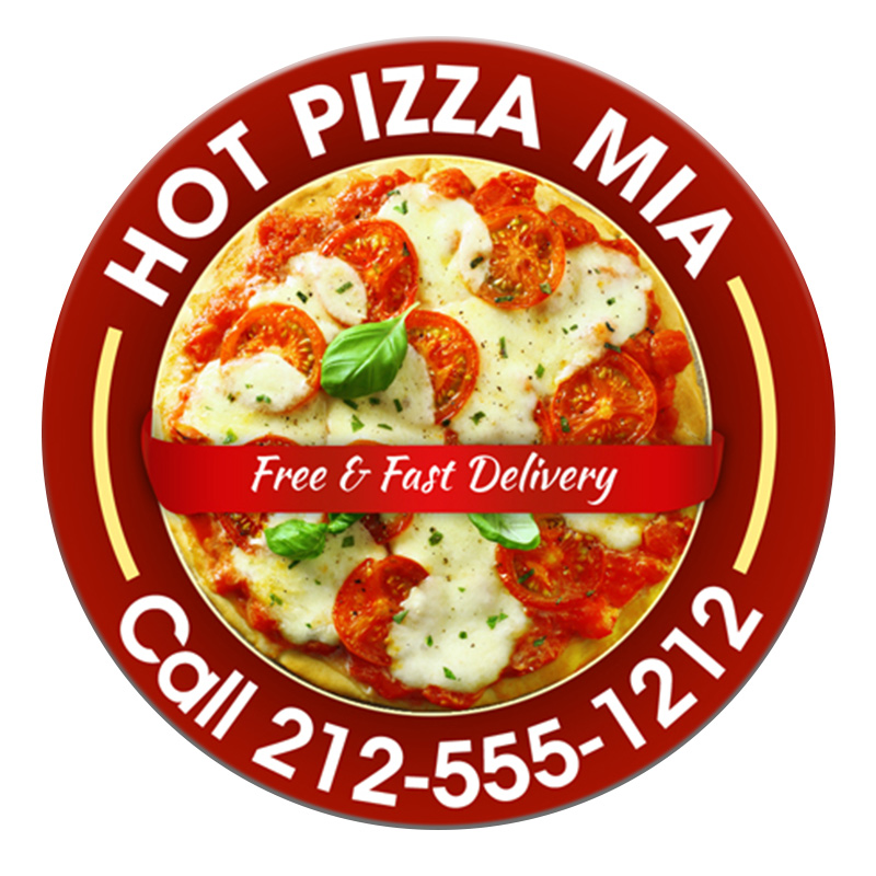 5 Inch Custom Circle Magnets -30 Mil Outdoor Car Magnets