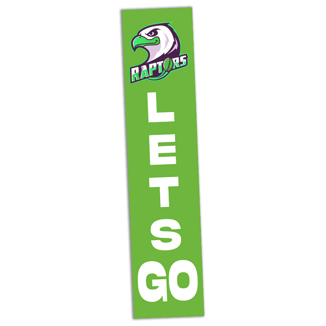 Customized 22" x 5" Rectangle Shaped Rally Signs - One Side - Full Color