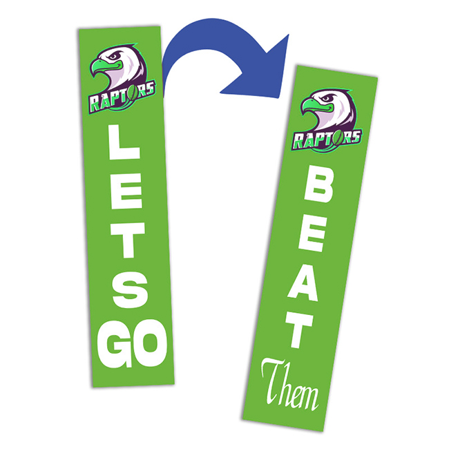 Custom Printed 22" x 5" Rectangle Shaped Rally Signs - Two Side - Full ...